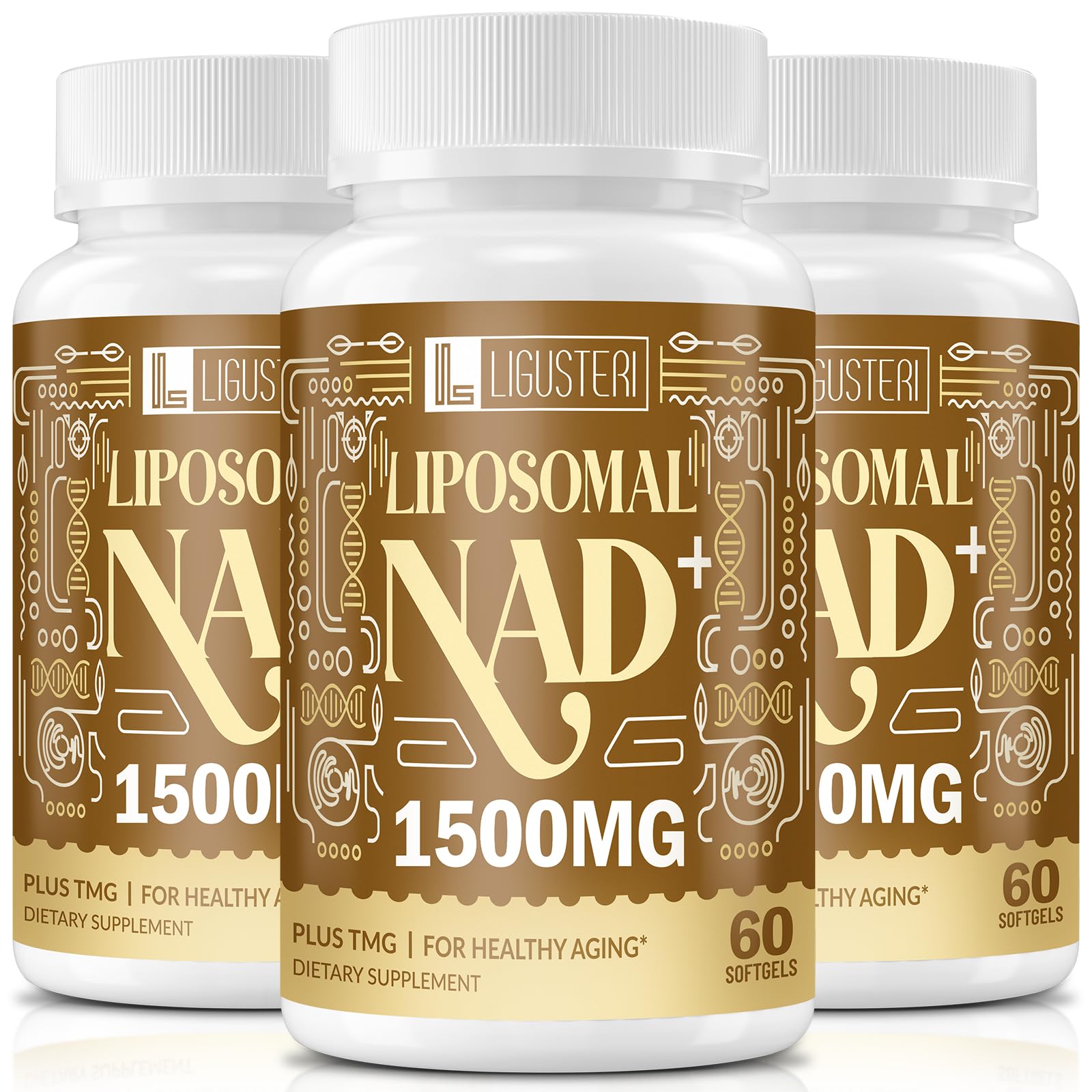 Amazon.com: NAD Supplement 1500MG, Liposomal NAD+ Supplement with TMG, 98%+ Absorption, Pure NAD ...