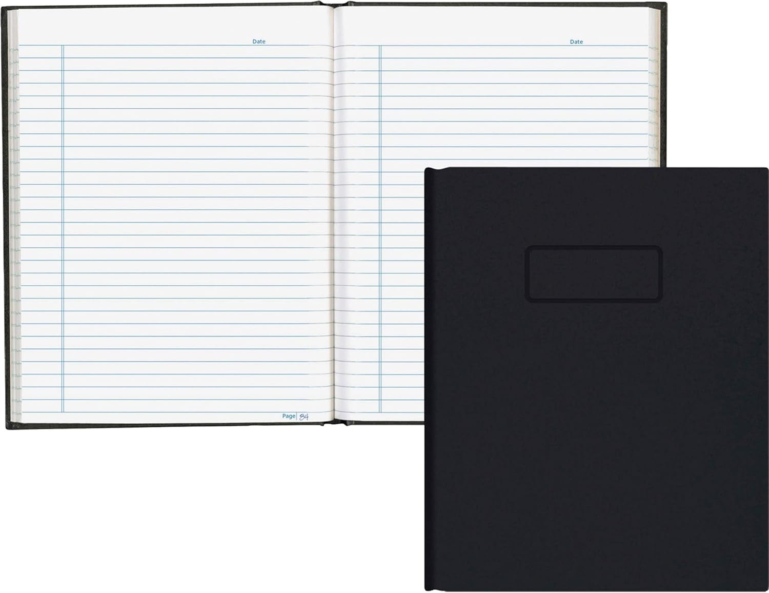 Blueline Business Notebook, Black, 192 Pages, 9-1/4 Inches x 7-1/4 ...