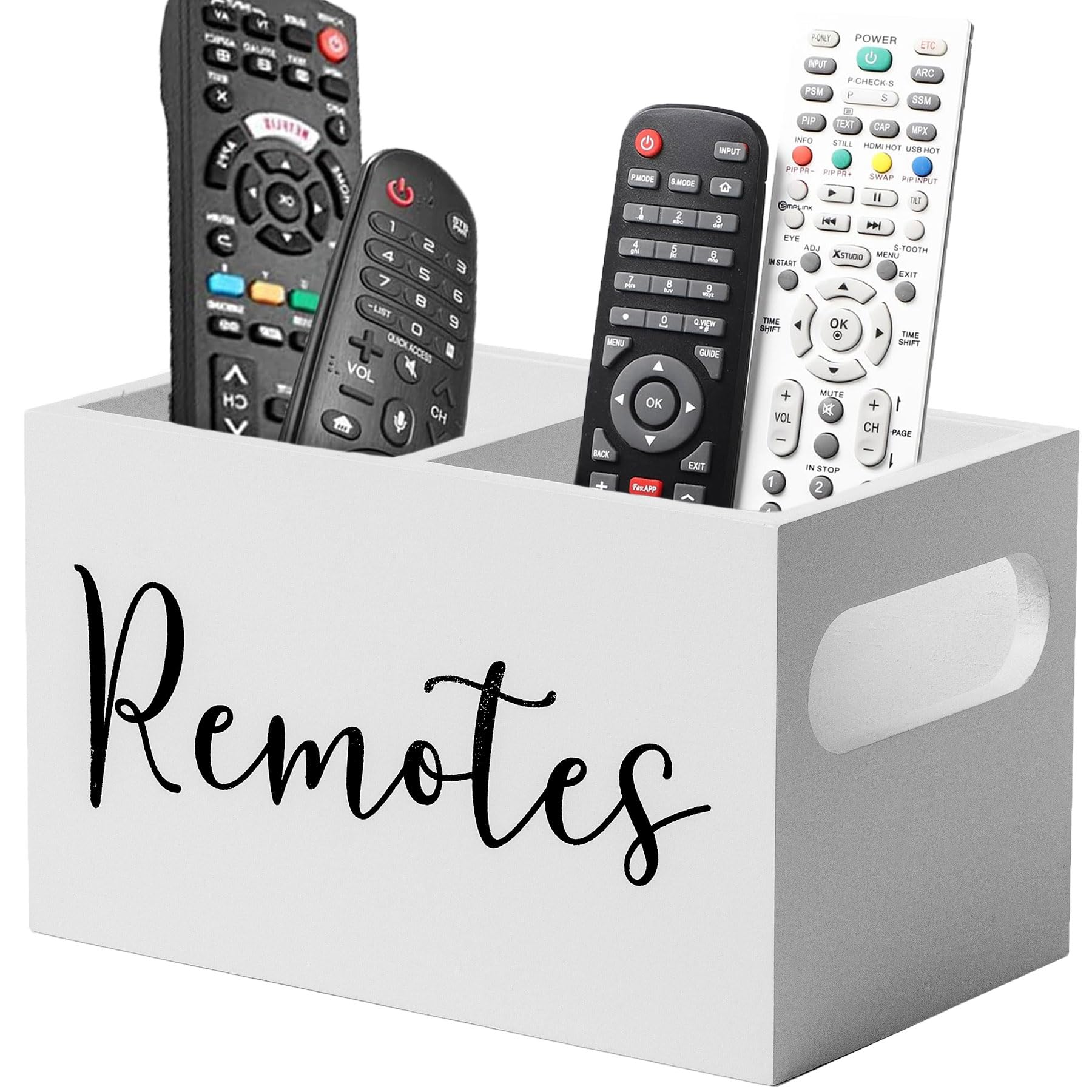 Amazon.com: ESEHGS Remote Control Holder,Wooden TV Remote Holder,Remote ...