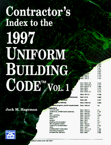 Contractor's Index to the 1997 Uniform Building Code, Vol. 1: Amazon.co ...
