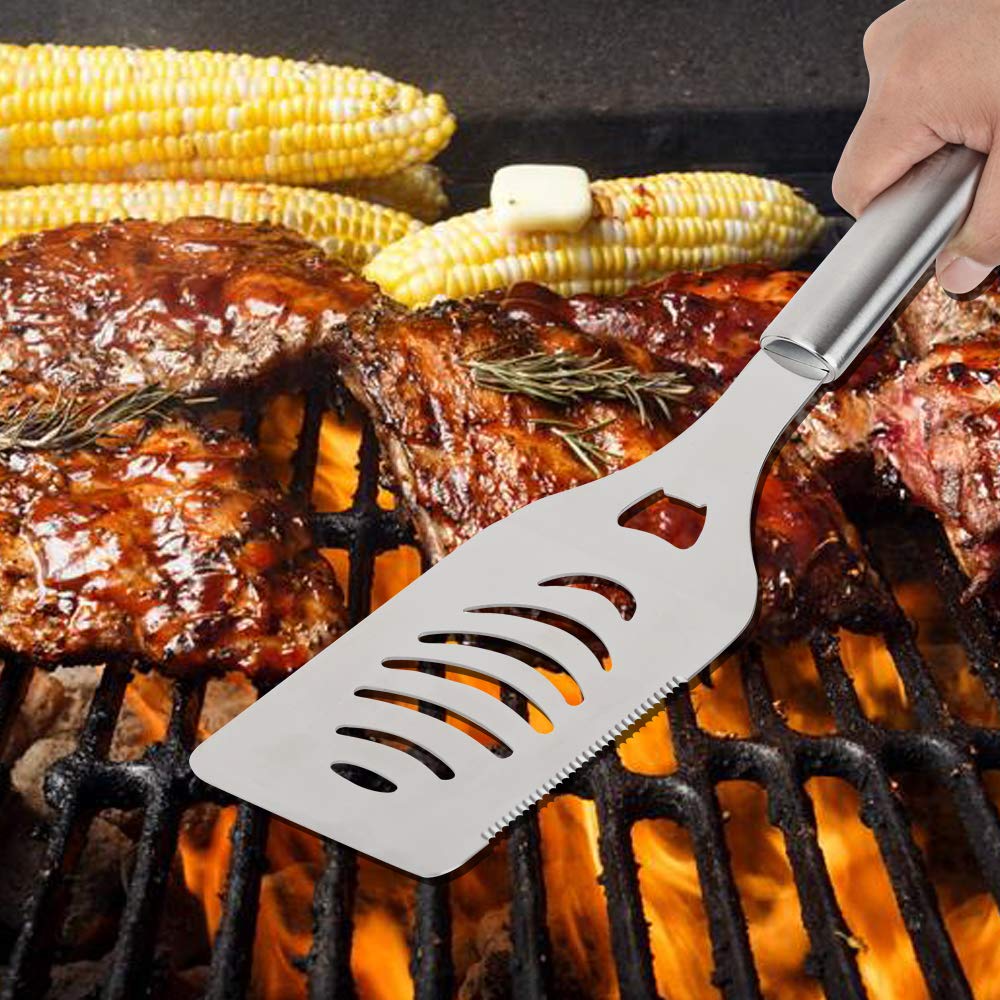 Estimare Extra Sturdy Grill Spatula with Bottle Opener-Heavy Duty ...