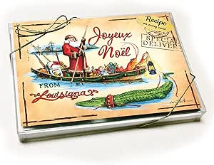 Amazon.com: The ROUTH COLLECTION Louisiana Christmas Card with Recipe ...