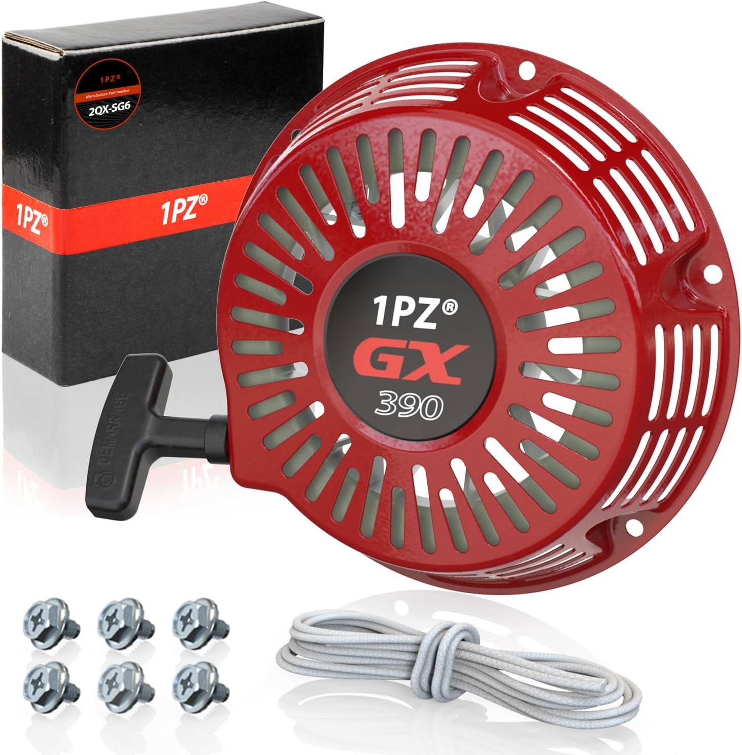 1PZ UK6-PS7 GX390 Recoil Spring Pull Starter Replacement for GX340 ...