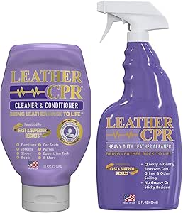 Amazon.com: Leather CPR Cleaner and Conditioner (18oz)+ Heavy Duty ...