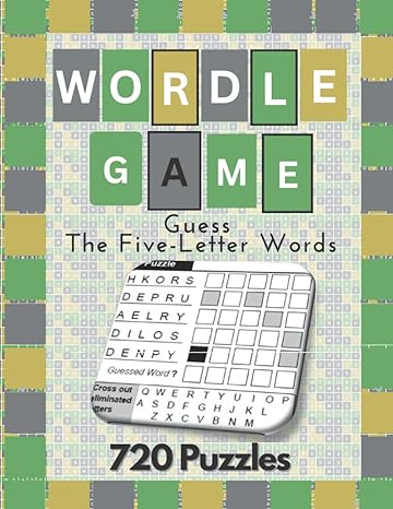 Wordle Game: Guess The Five-Letter Words with 720 puzzles (Acitvity ...