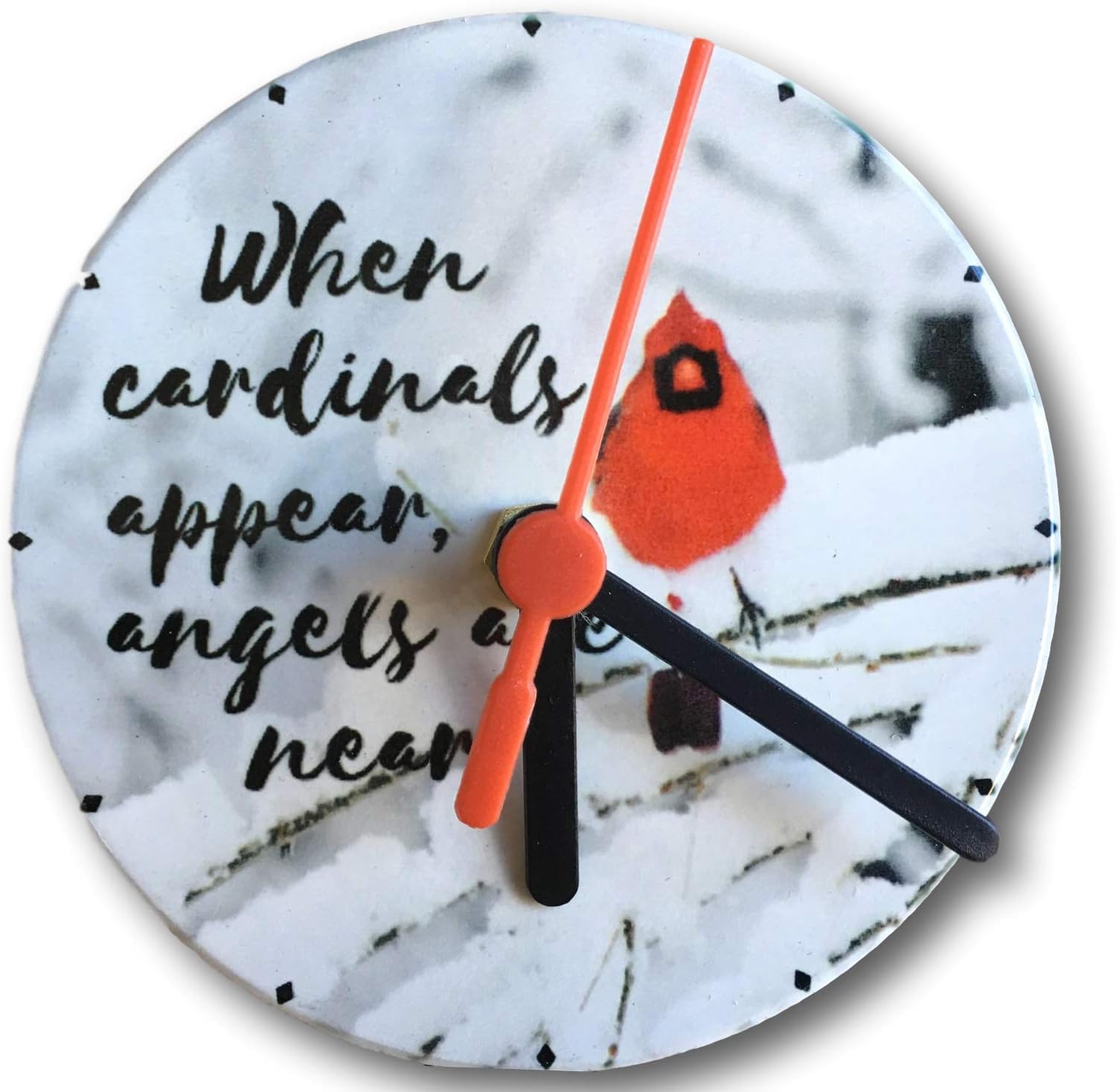 Amazon.com: BANBERRY DESIGNS Cardinal Memorial Desk Clock - When ...