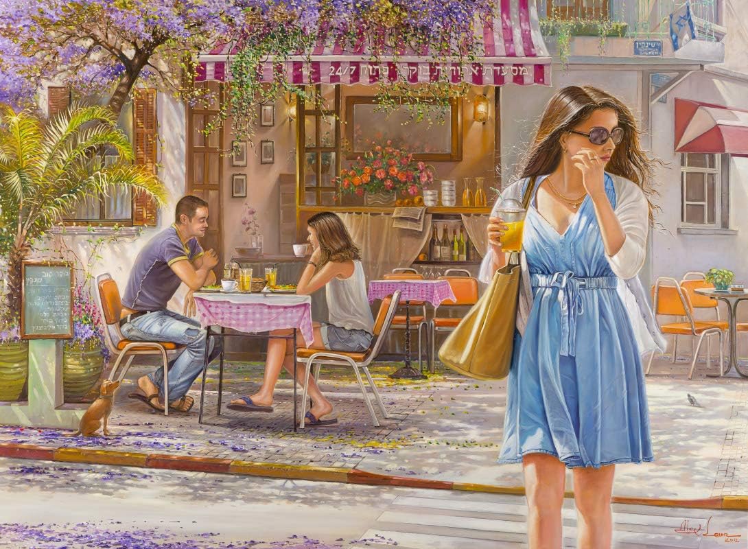 Amazon.com: Alex Levin - Romantic Cafe on Shenkin Street - Limited ...