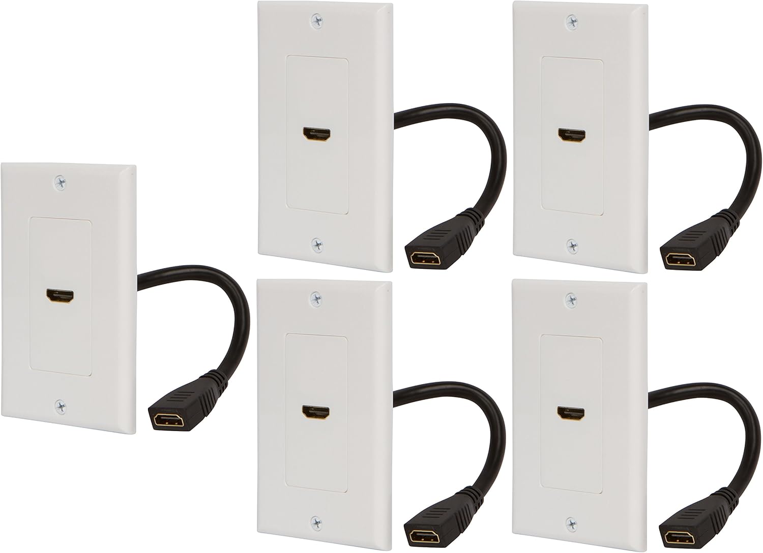 Amazon.com: BUYER'S POINT HDMI Wall Plate | UL Listed Single Outlet ...