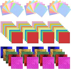 200 Sheets Origami Paper, MaehSab 3 Kinds of Different Paper, Shiny ...
