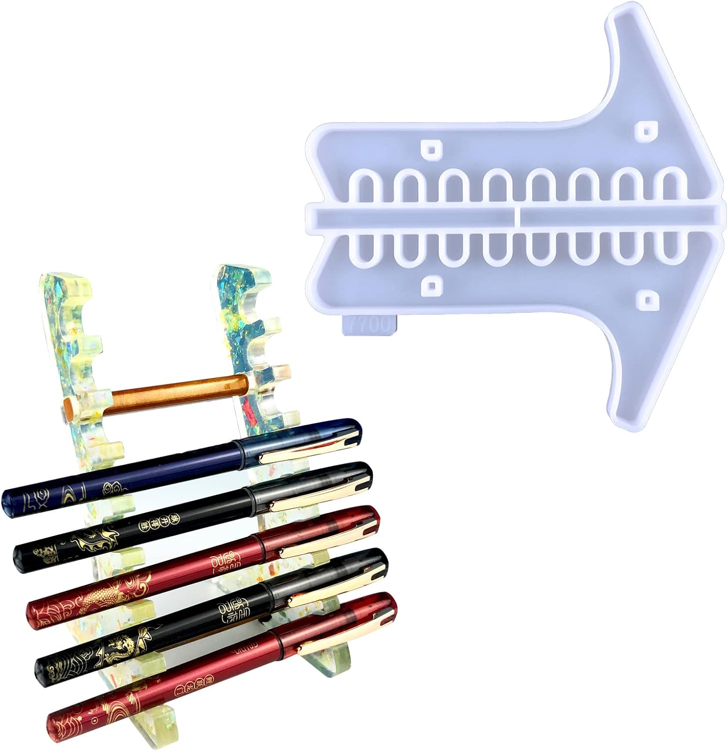 Amazon.com: Pen Holder Silicone Mold Pen Display Stand Resin Mold ...