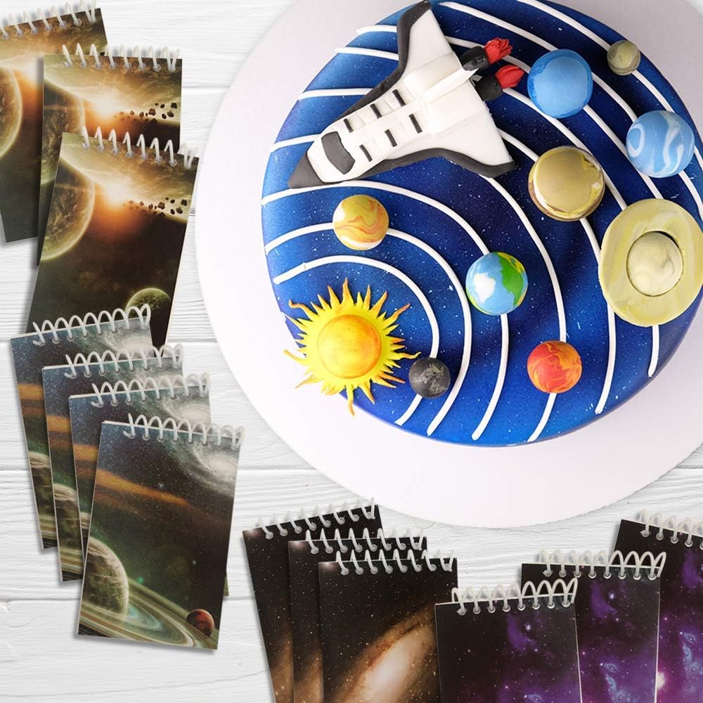 Buy ArtCreativity Mini Space Notebooks, Pack of 16, Small Spiral ...