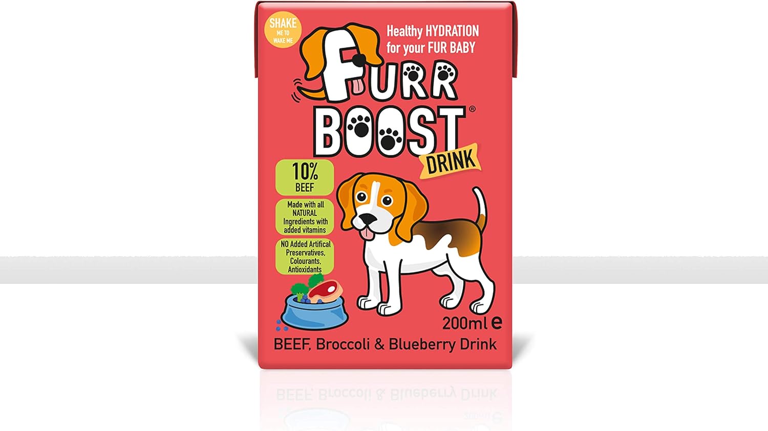 Furr Boost Dogs Vitamin Hydration Drink (8x 200ml) Aid Digestion ...