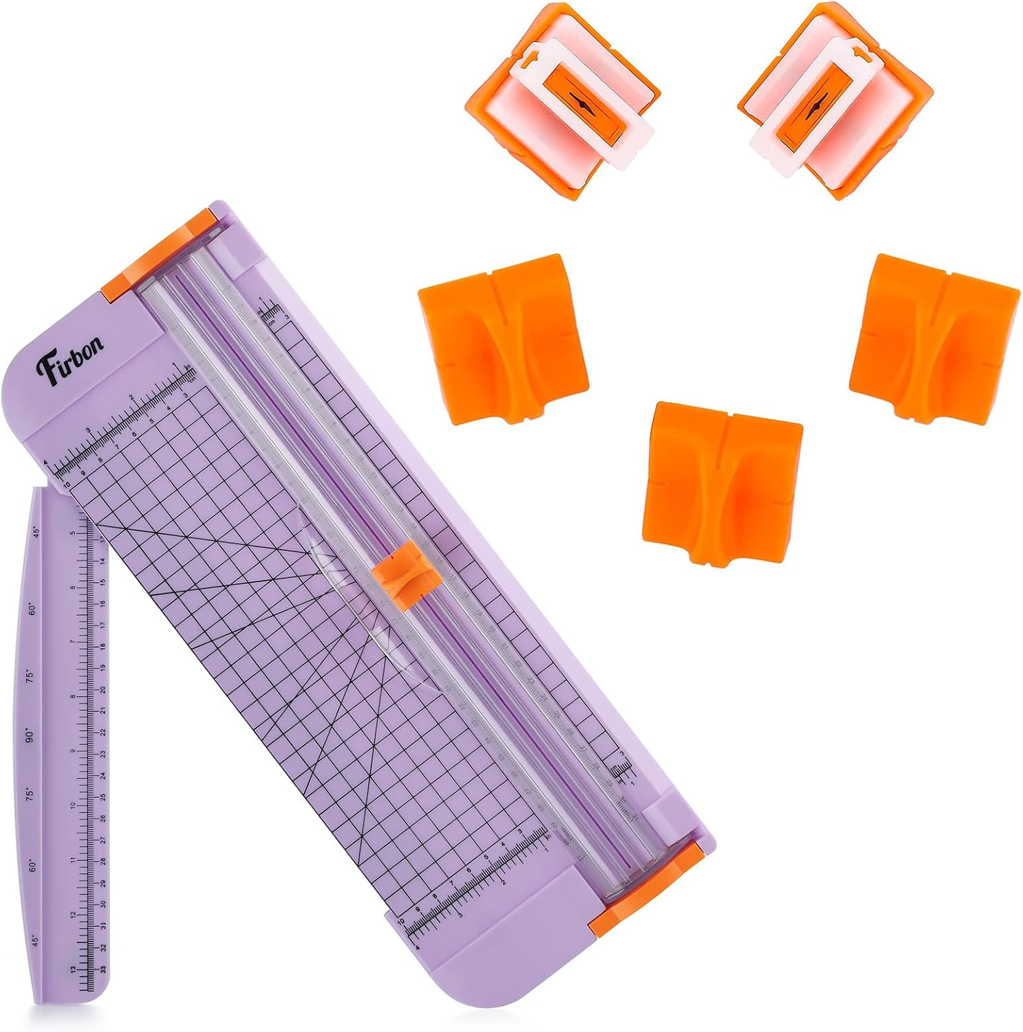 Amazon.com : Firbon Purple A4 Paper Cutter Bundle with 5Pcs Orange ...