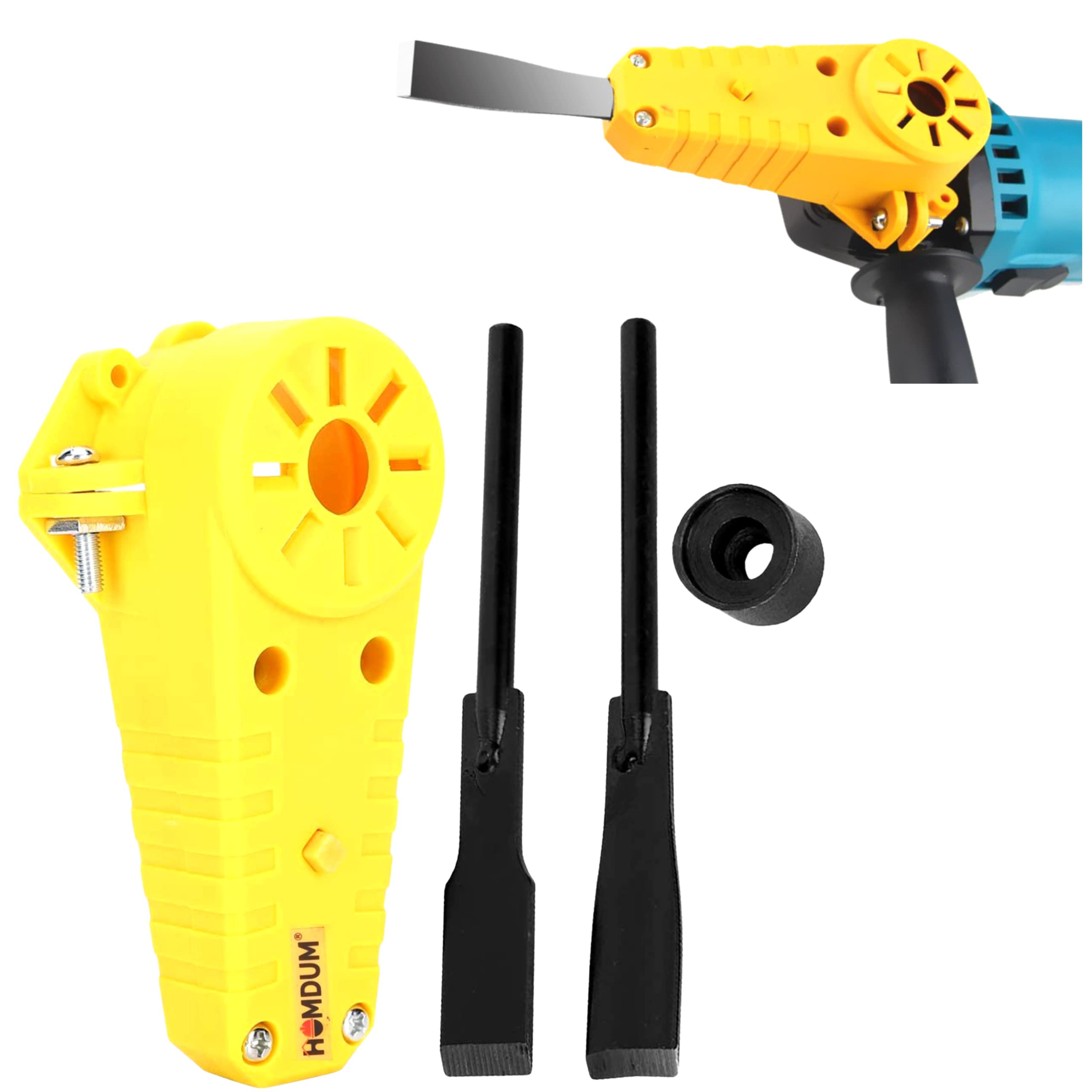 HOMDUM Wood Carving Electric Chisel Attachment for 4" Angle Grinder ...