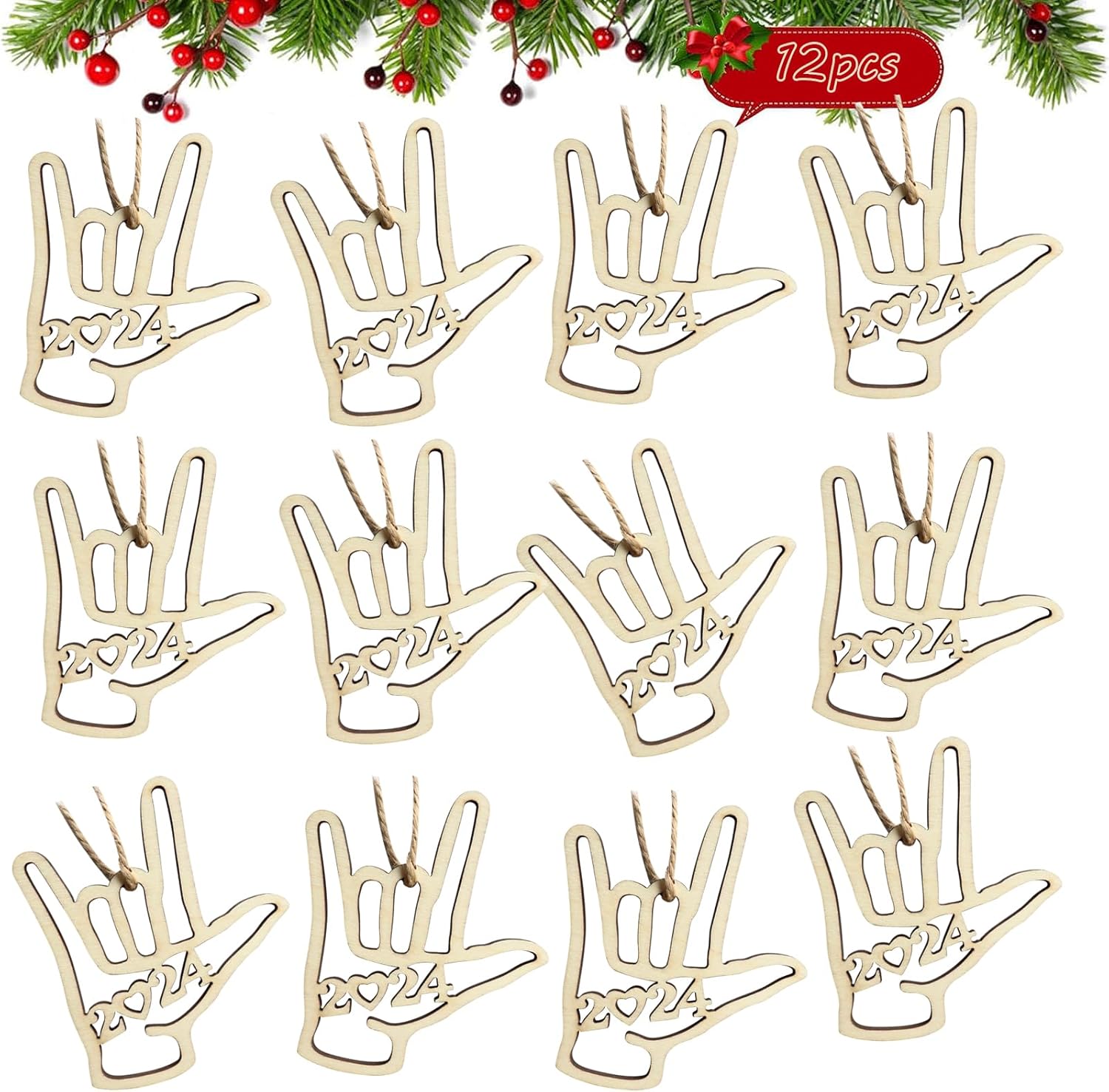 Amazon.com: I Love You ASL Sign Language Hand Decor,2024 New Year ...