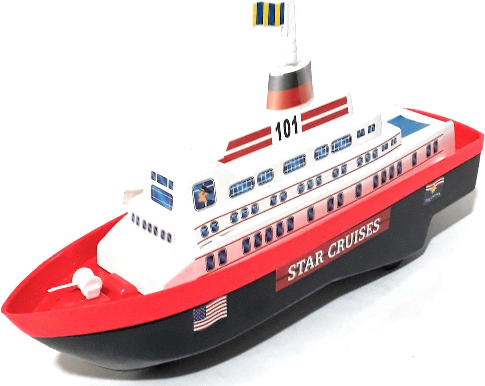 JAPSI Go Star Cruise Ship Replica | Pull Back Ship Toy | Water Boat ...