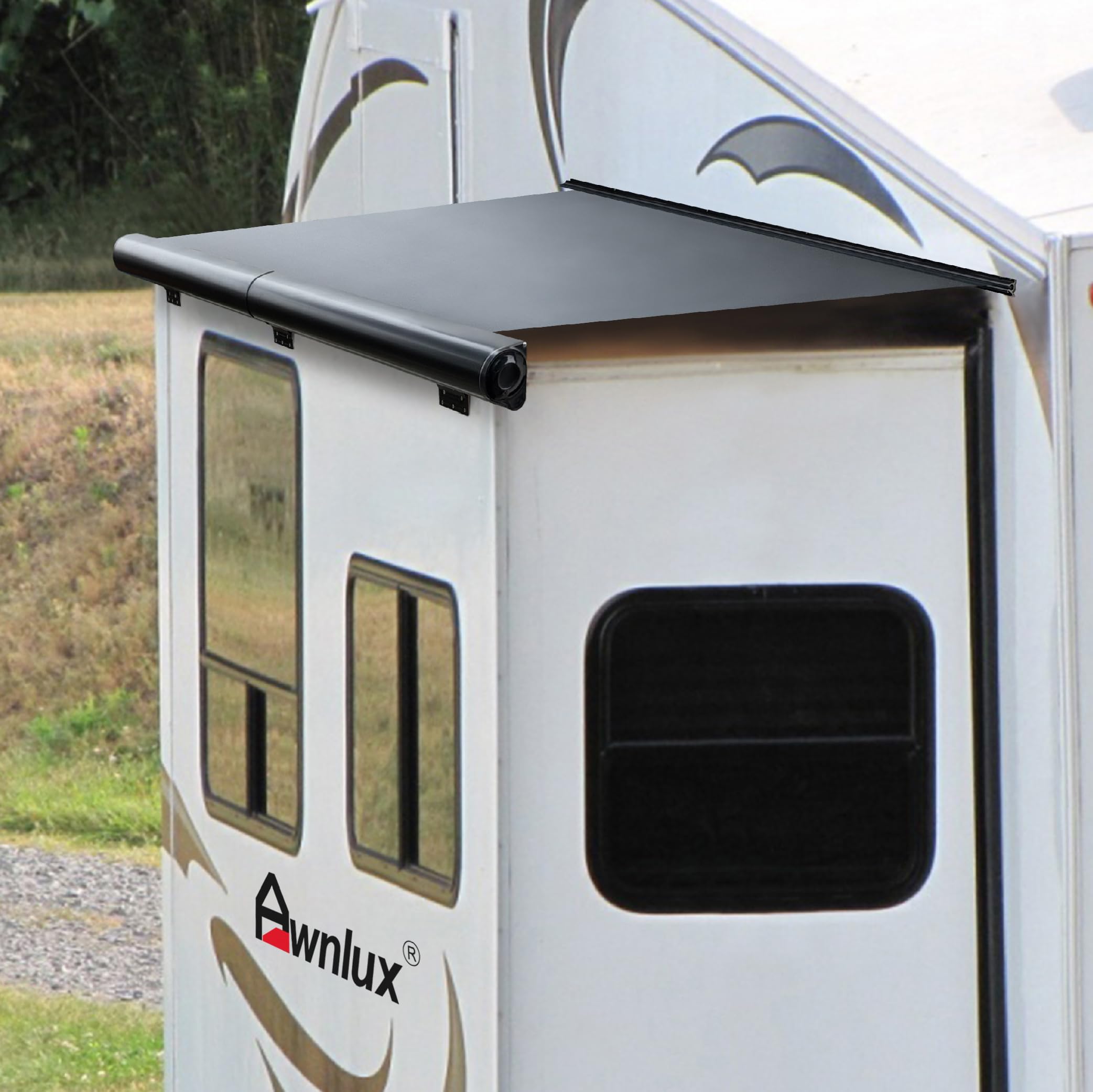 Snapklik.com : Awnlux Black Modular Metal Full Cover Slide Topper ...