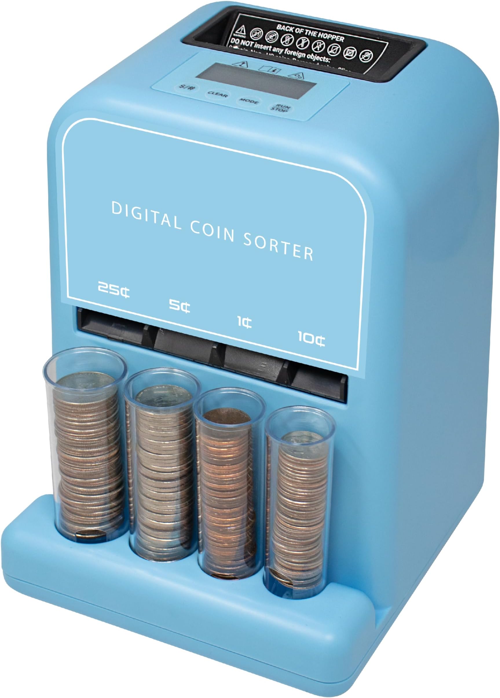 Amazon.com : Automatic Coin Counter & Coin Sorter, Blue : Office Products