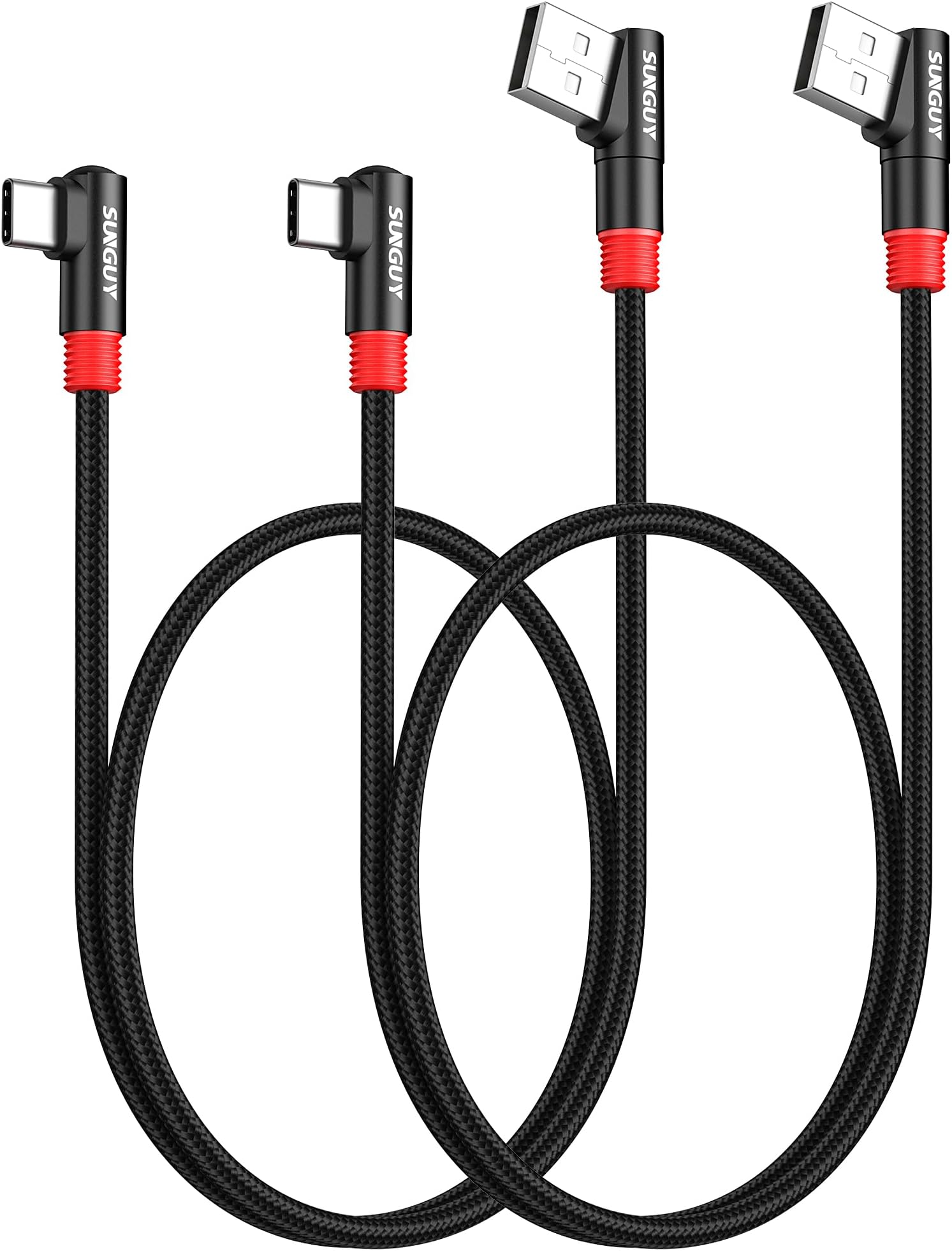 Amazon.com: AAOTOKK 3 Ft Type C 90 Degree Cable Right Angle Type C USB ...