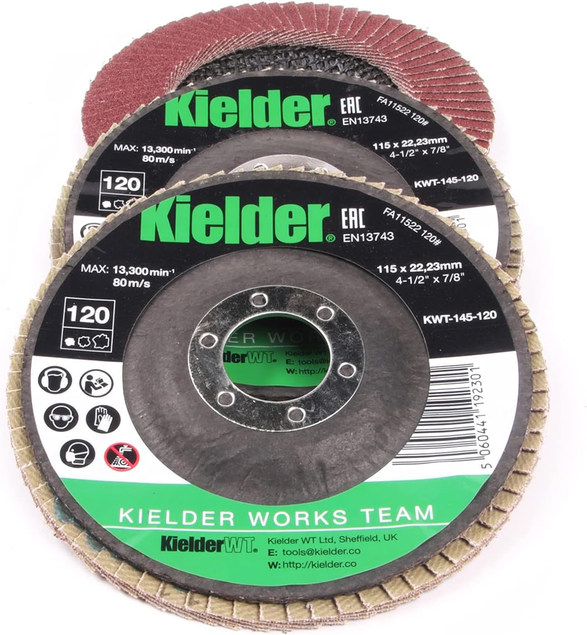 Bosch 2609256248 Fibre Sanding Disc Set for Angle Grinder Clamped for ...