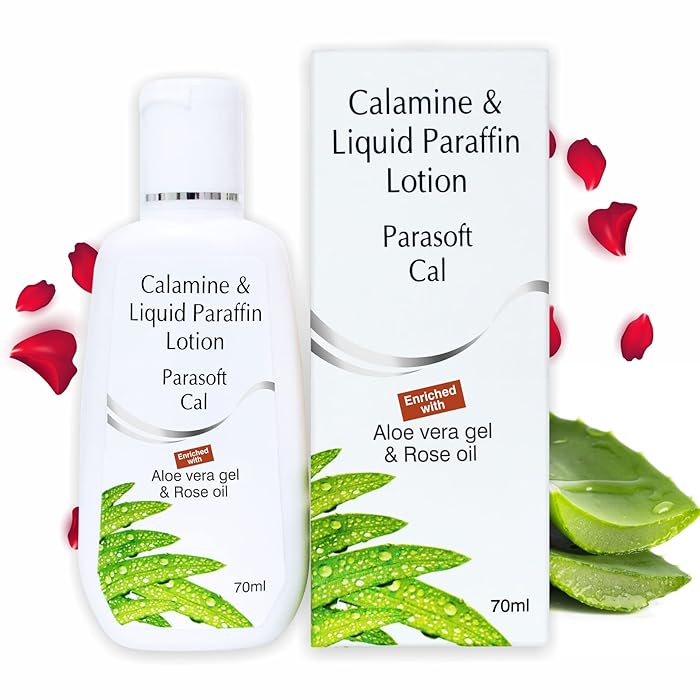 Buy Parasoft Cal Calamine lotion Enriched with Aloe vera & Rose oil For ...