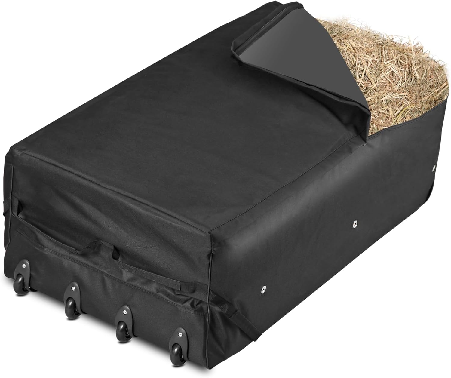 Amazon.com: BUYYAH Waterproof Rolling Hay Bale Bag, 4 Heavy Duty Wheels ...