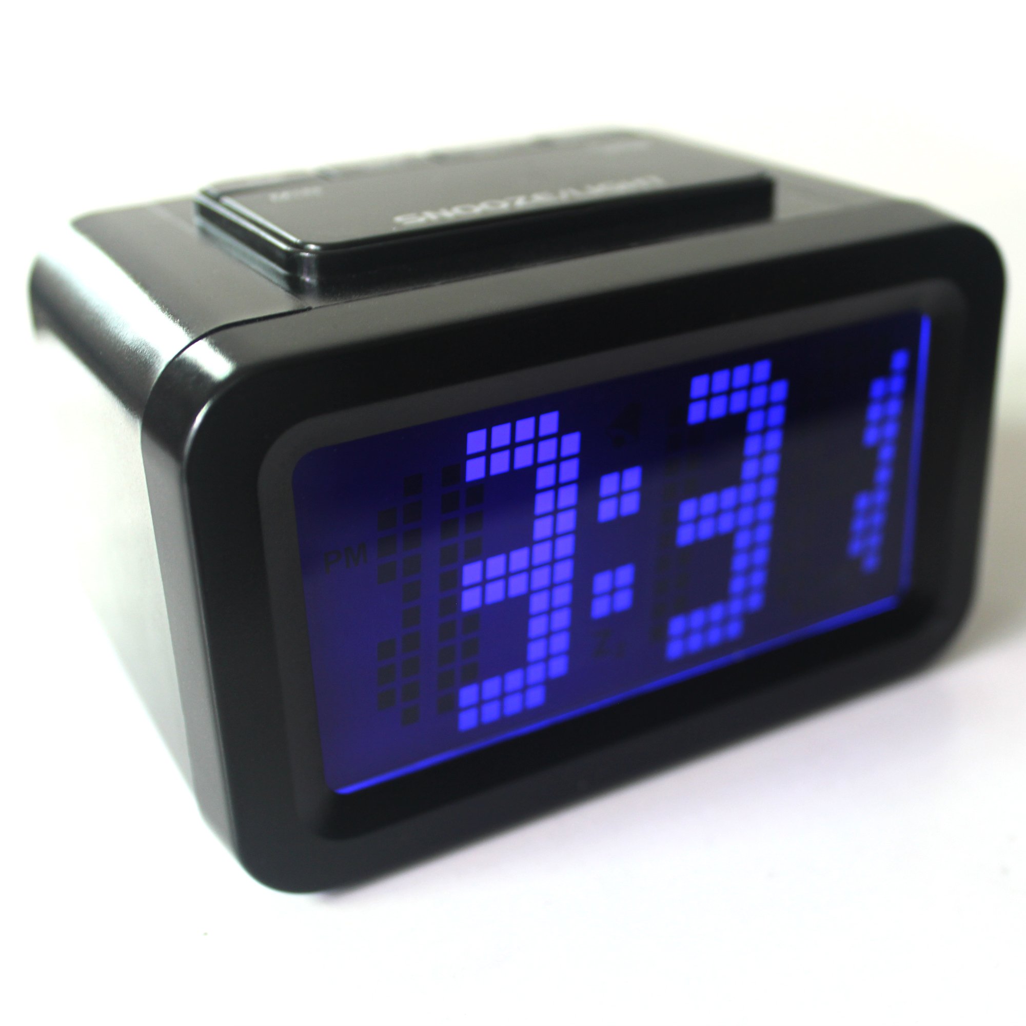 Tikkers alarm clock with a white, blue & red face TKAC004: Amazon.co.uk ...