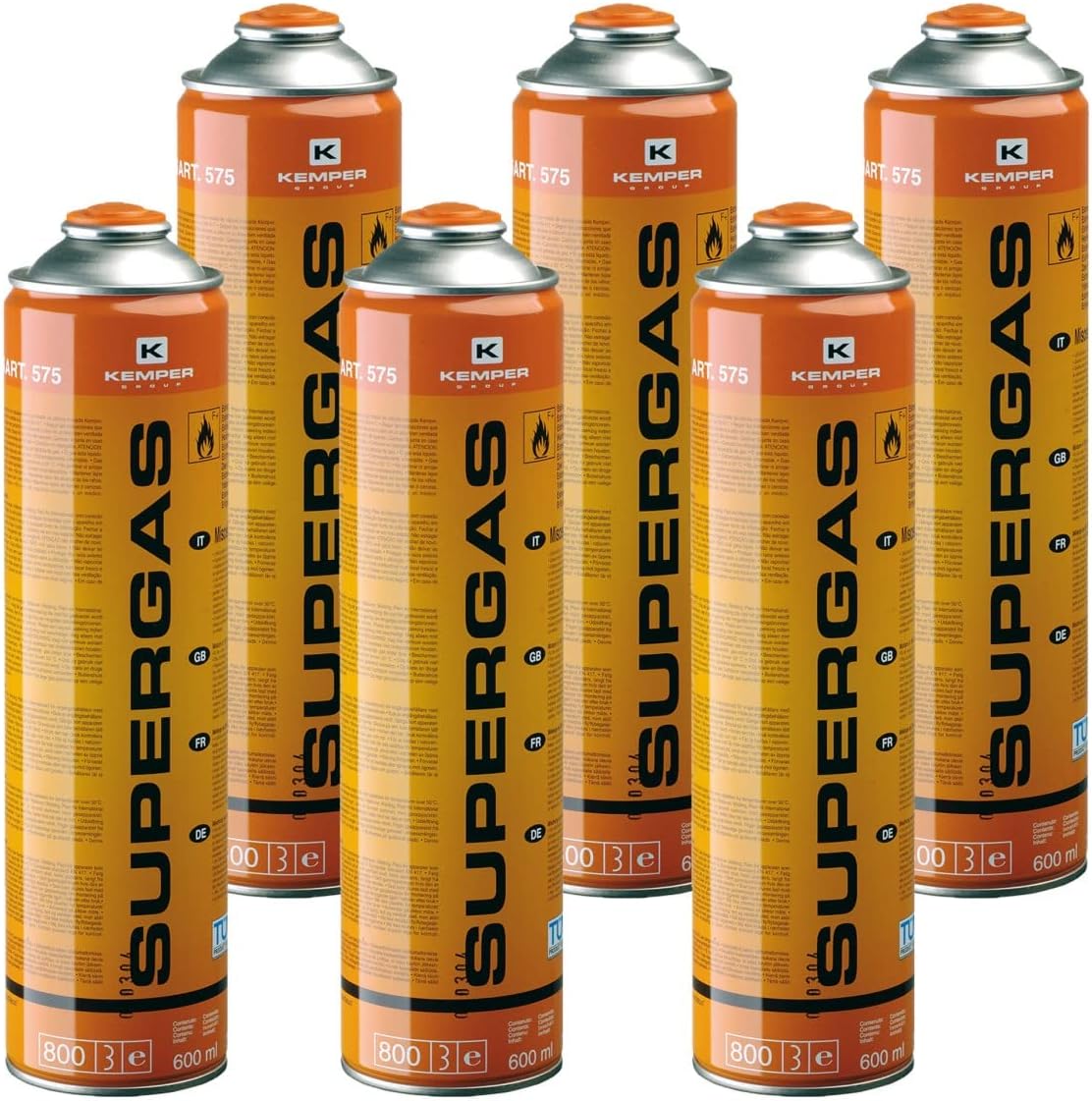 8 PEZZI - Bomboletta cartuccia a gas da 390 ml (227 gr) Kemper 577 ...