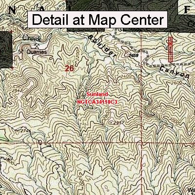 Amazon.com : USGS Topographic Quadrangle Map - Sunland, California ...