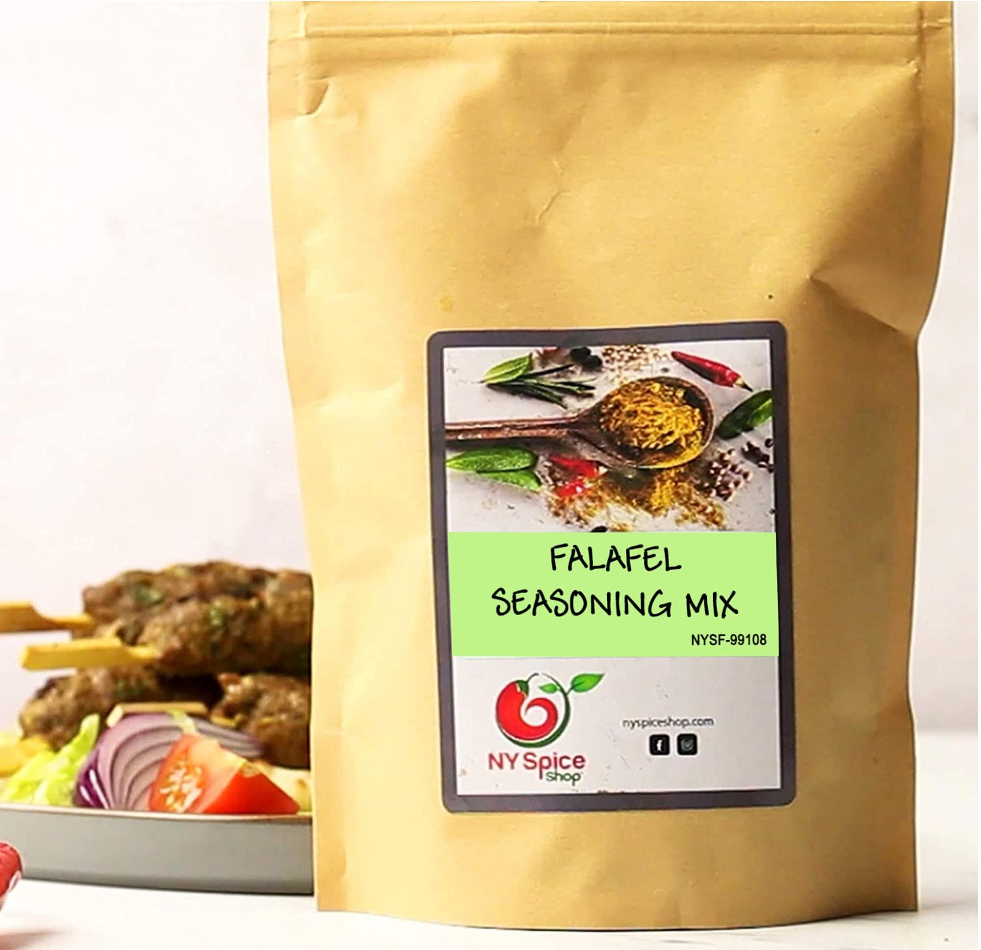 Amazon.com : NY SPICE SHOP Falafel Seasoning Mix - 8 Ounce Falafel ...