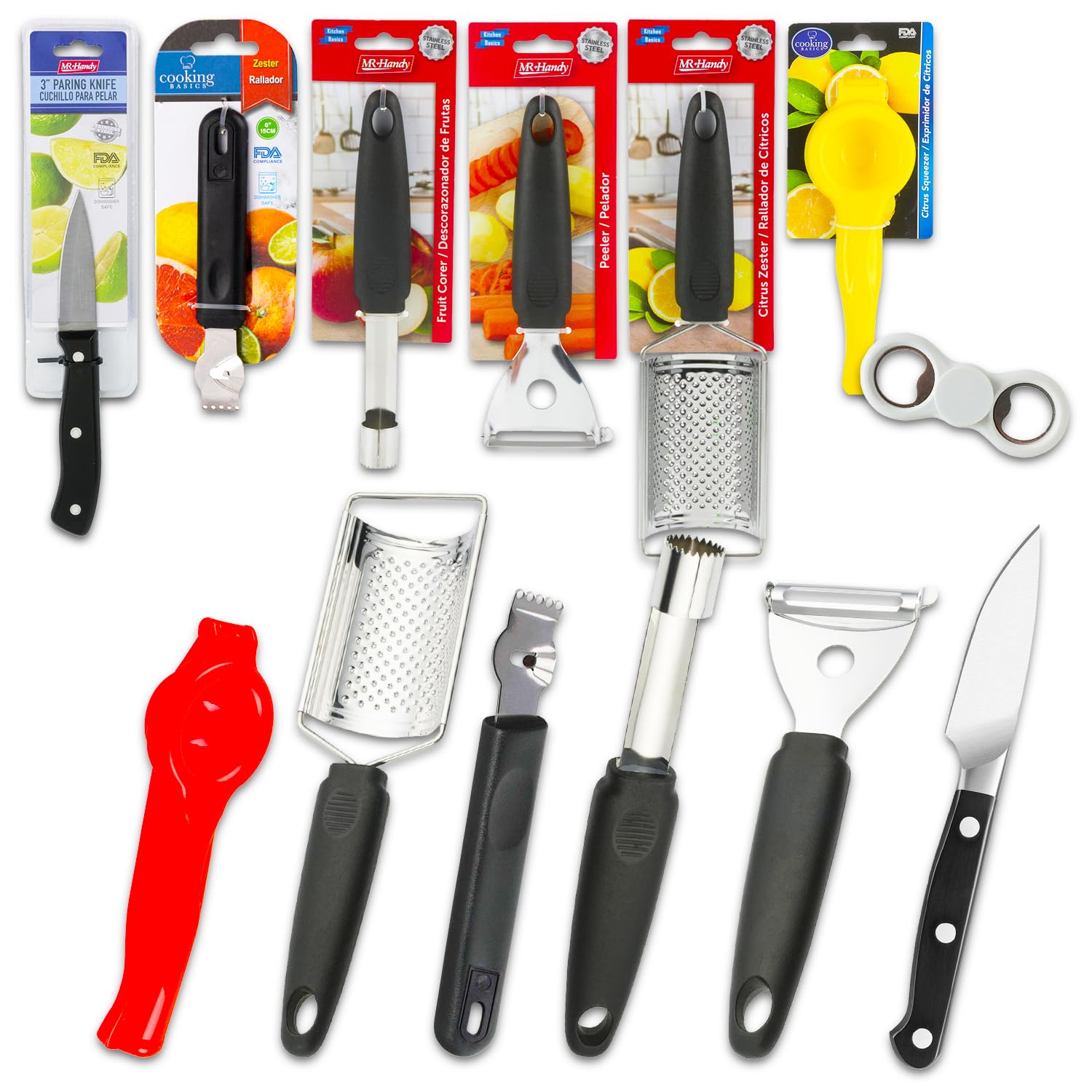Amazon.com: Bartender Fruit Preparation Tools Set - 6 Pc Premium Bar ...