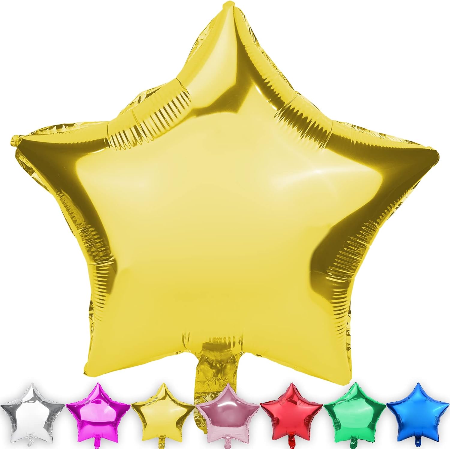 Amazon.com: Moukiween Star Balloons,20 Pieces 18" Gold Star-Shape Foil ...