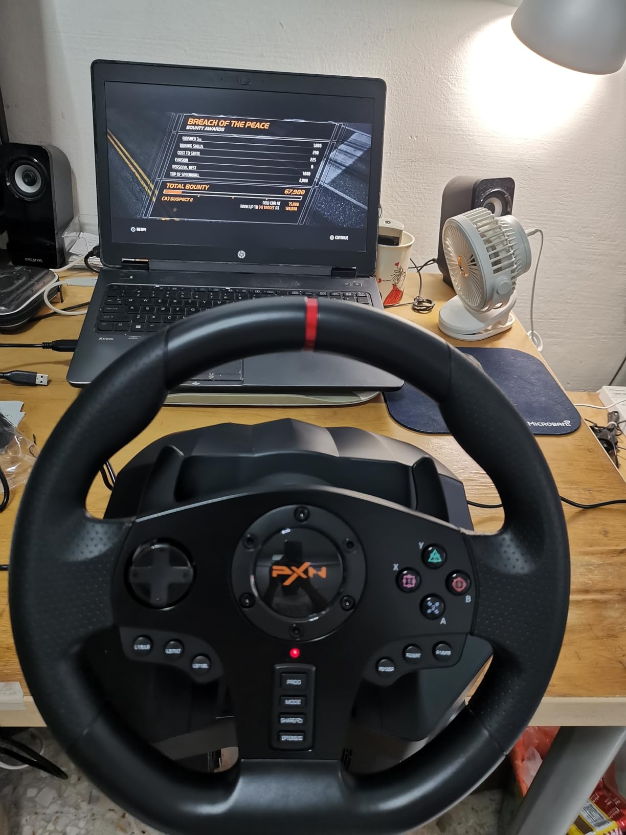 PXN V900 PC Racing Wheel, Universal Usb Car Sim 270/900 degree Race ...