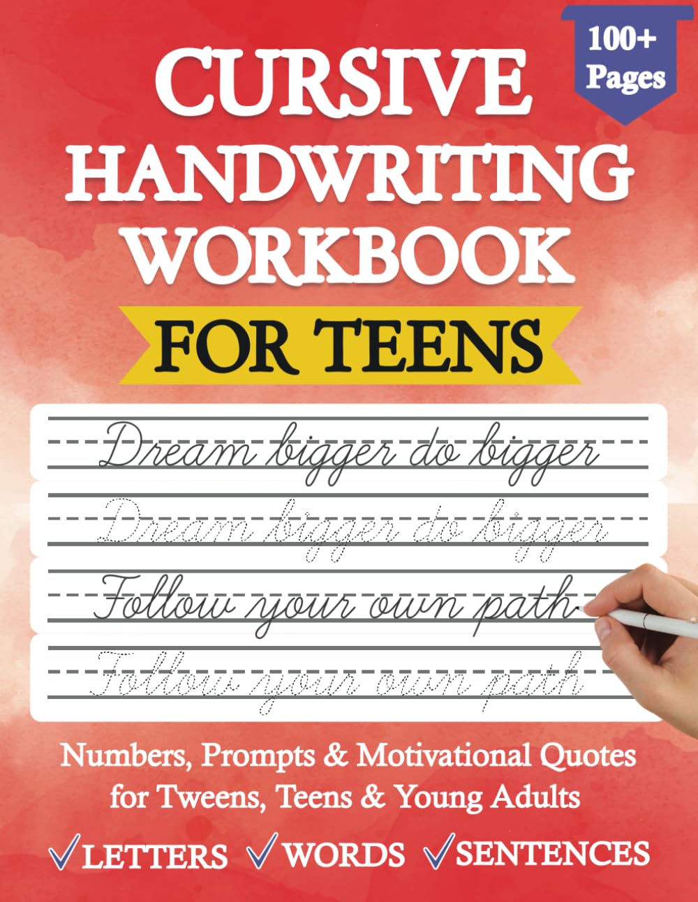 Snapklik.com : Cursive Handwriting Workbook For Teens: Cursive Writing ...