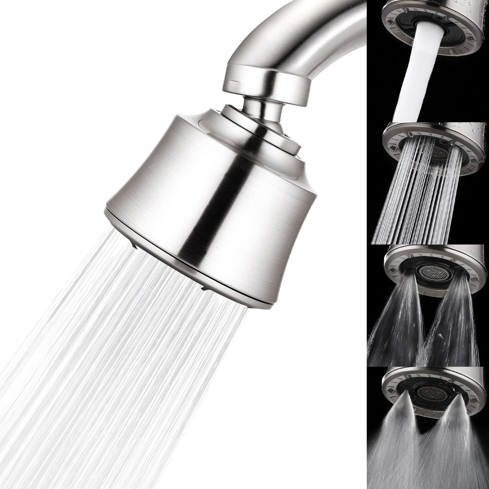 2PCS Kitchen Faucet Aerator, Splash Filter Attachment Tap 360 Rotate ...