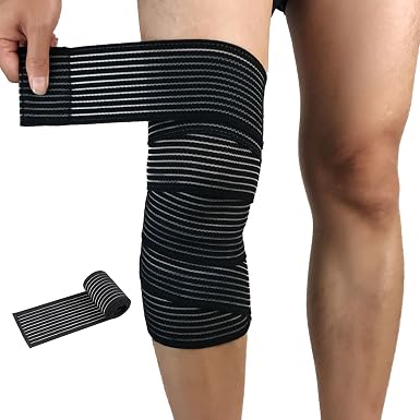 Amazon.com: Compression Bandage Wrap, Knee Lower Leg Calf Support Band ...