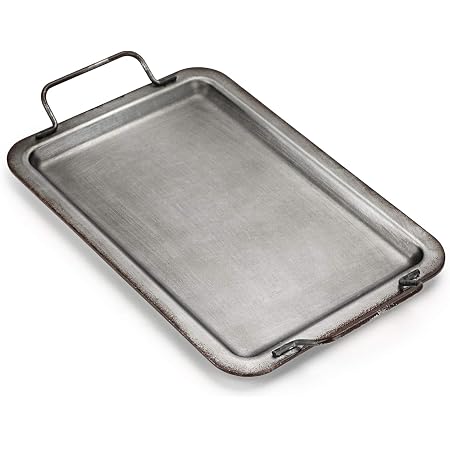 Amazon.com: Peohud 2 Pack Black Metal Serving Tray, Decorative Coffee ...
