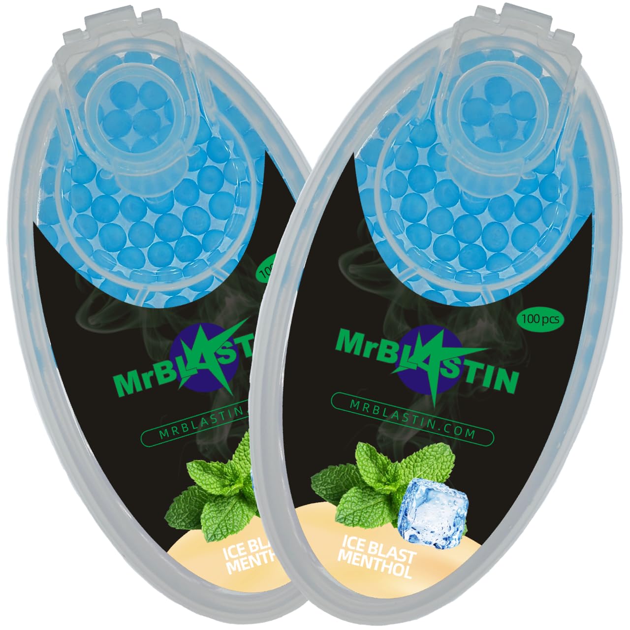 MrBlastin 200 pcs 2 Packs of 100 Menthol Crushballs for Cigarette ...
