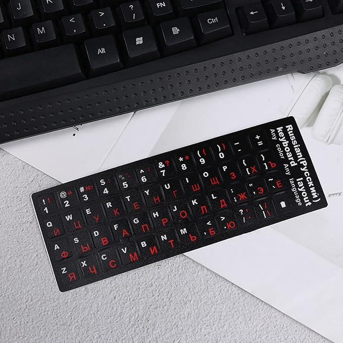 Amazon.com: Universal Keyboard Stickers Replacement Laptop Keyboard ...