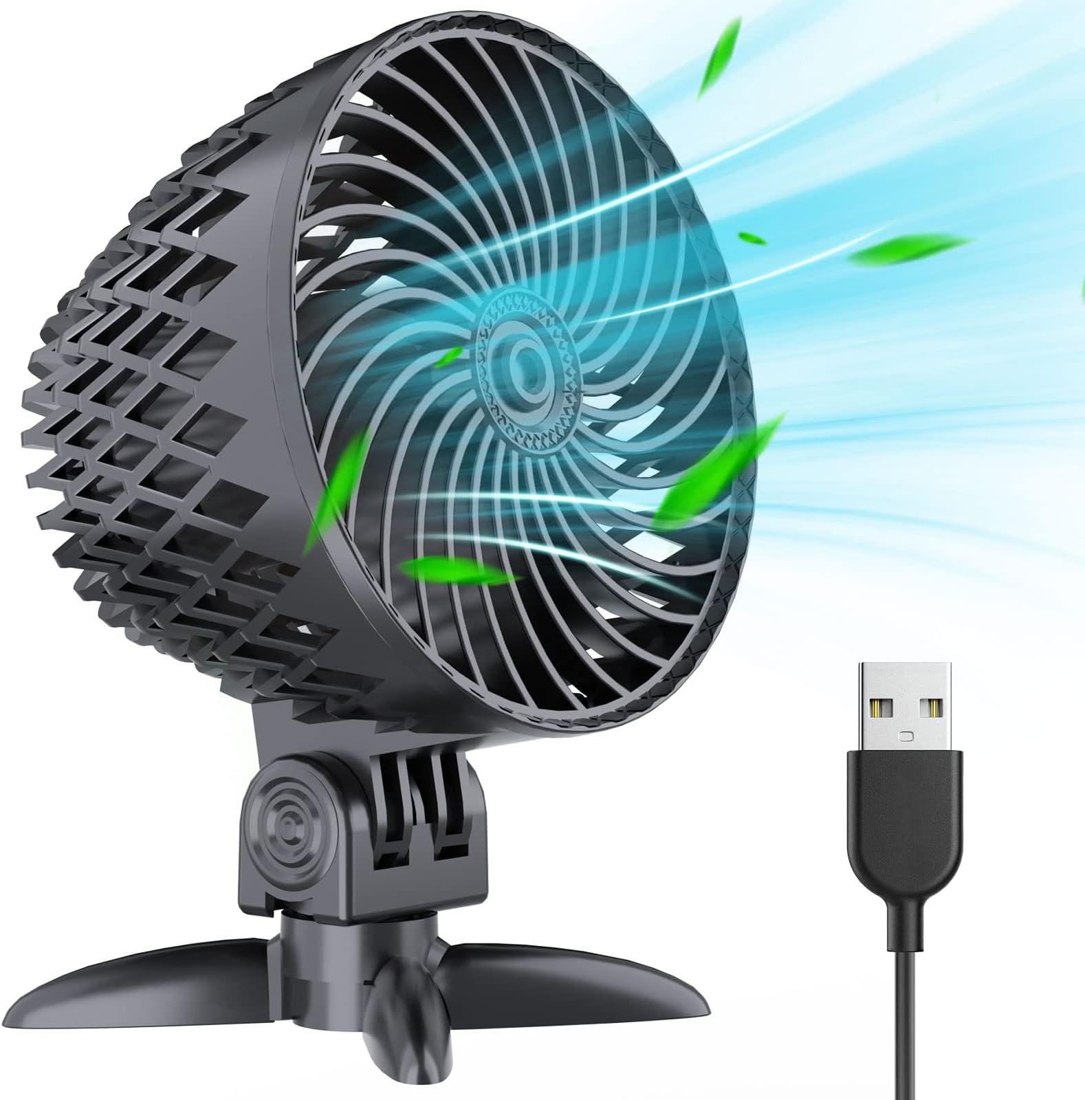 Brussels08 Portable Flexible Gooseneck USB Cooling Fan Mini USB Powered ...