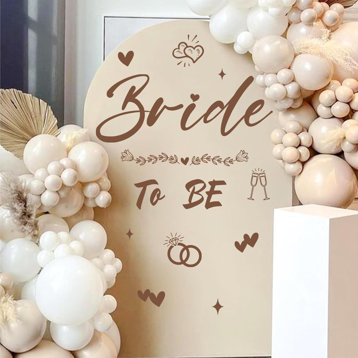 Amazon.com: Bride to Be Sign Decal Bridal Shower Decoration Bridal ...
