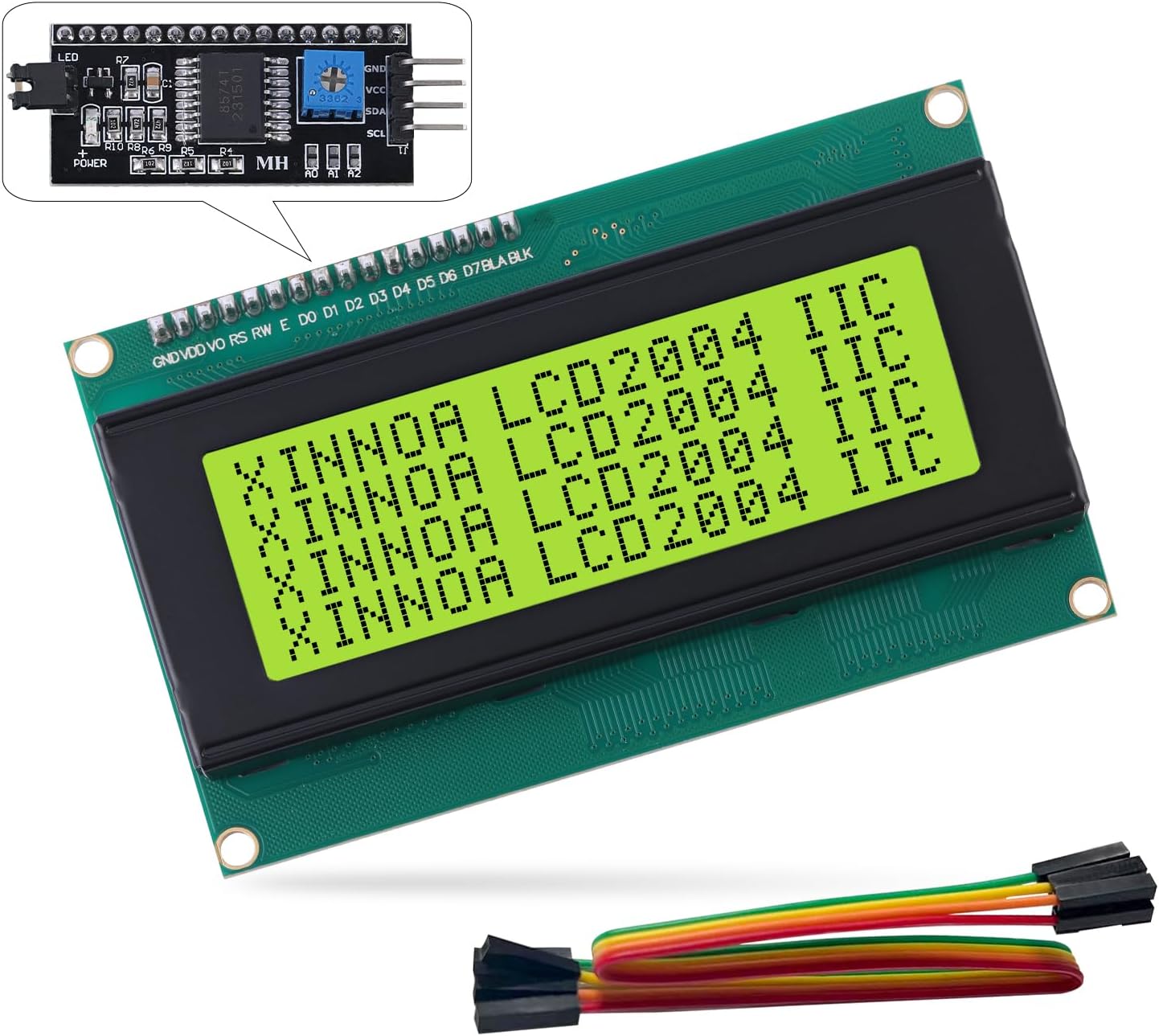 Amazon.com: 2004 LCD Display Module with IIC I2C Serial Interface ...
