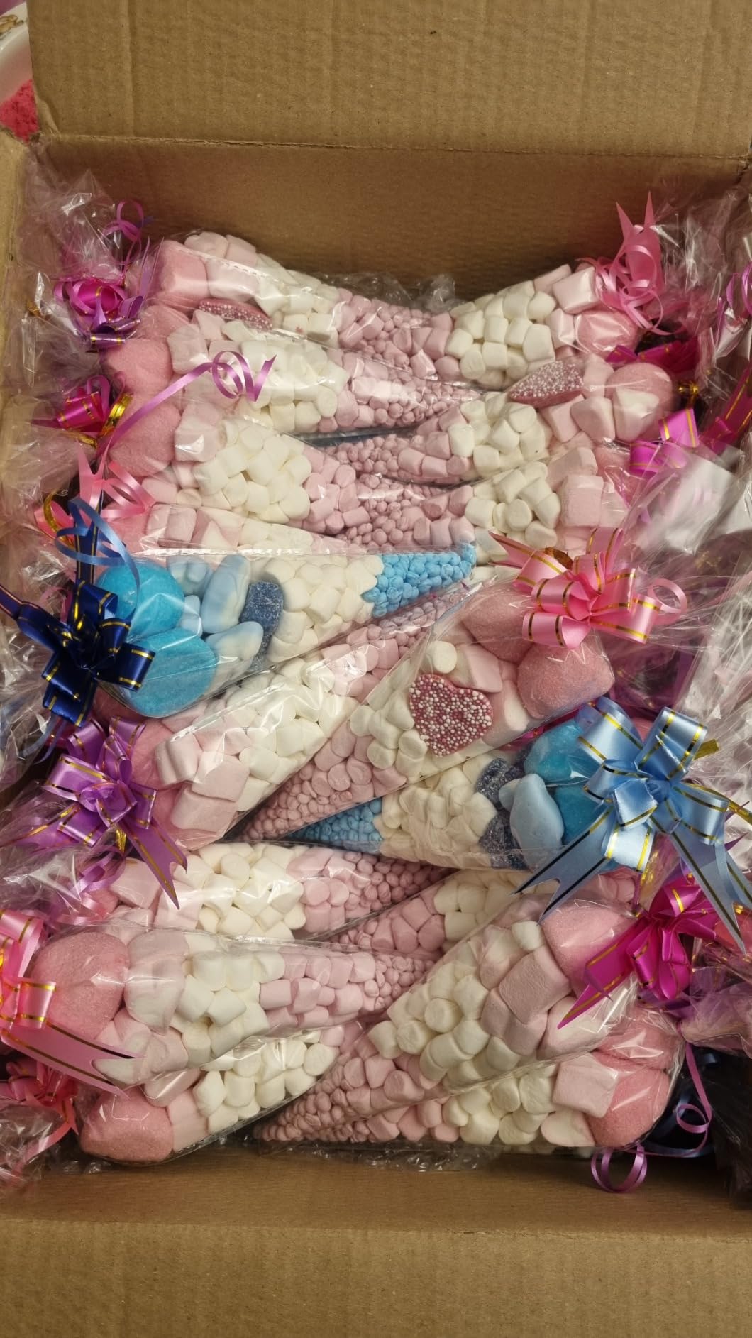 Pre Filled Millions Retro Sweet Cones Colours Kids Party Bags Children ...