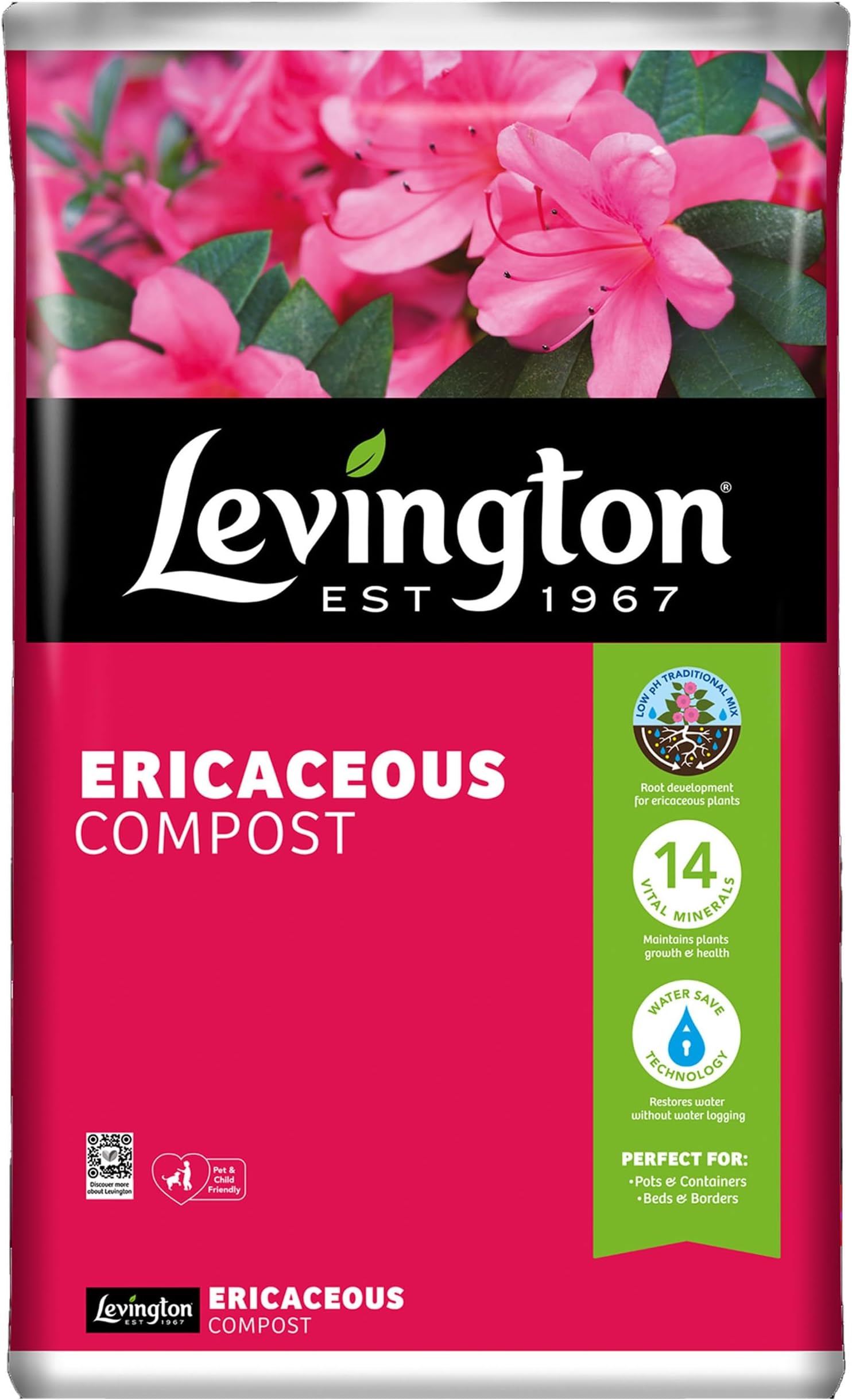 Scotts Miracle-Gro Levington Ericaceous Compost 50 Litres : Amazon.co ...