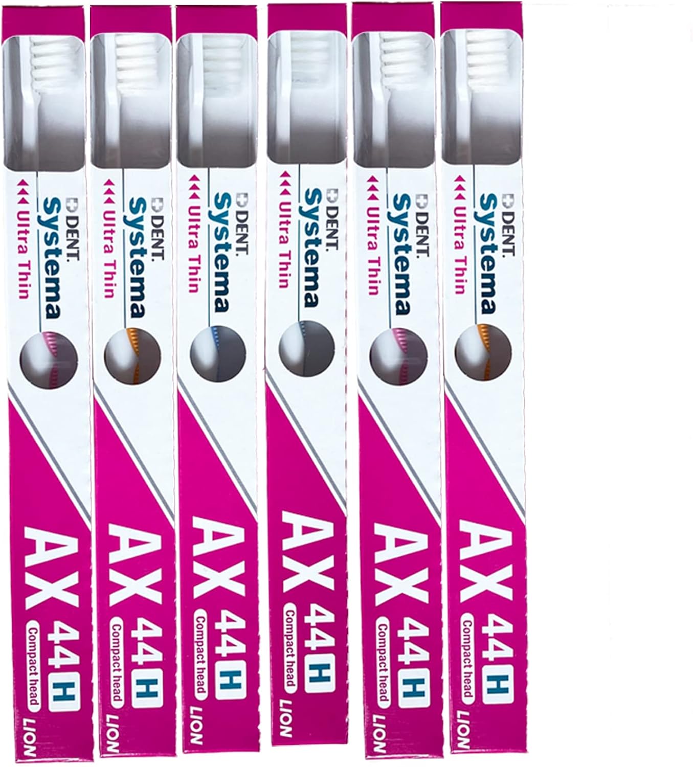 Amazon | ライオン システマAX 歯ブラシ 44H(コンパクト刷掃力強化タイプ) 6本 | LION | 大人用歯ブラシ 通販