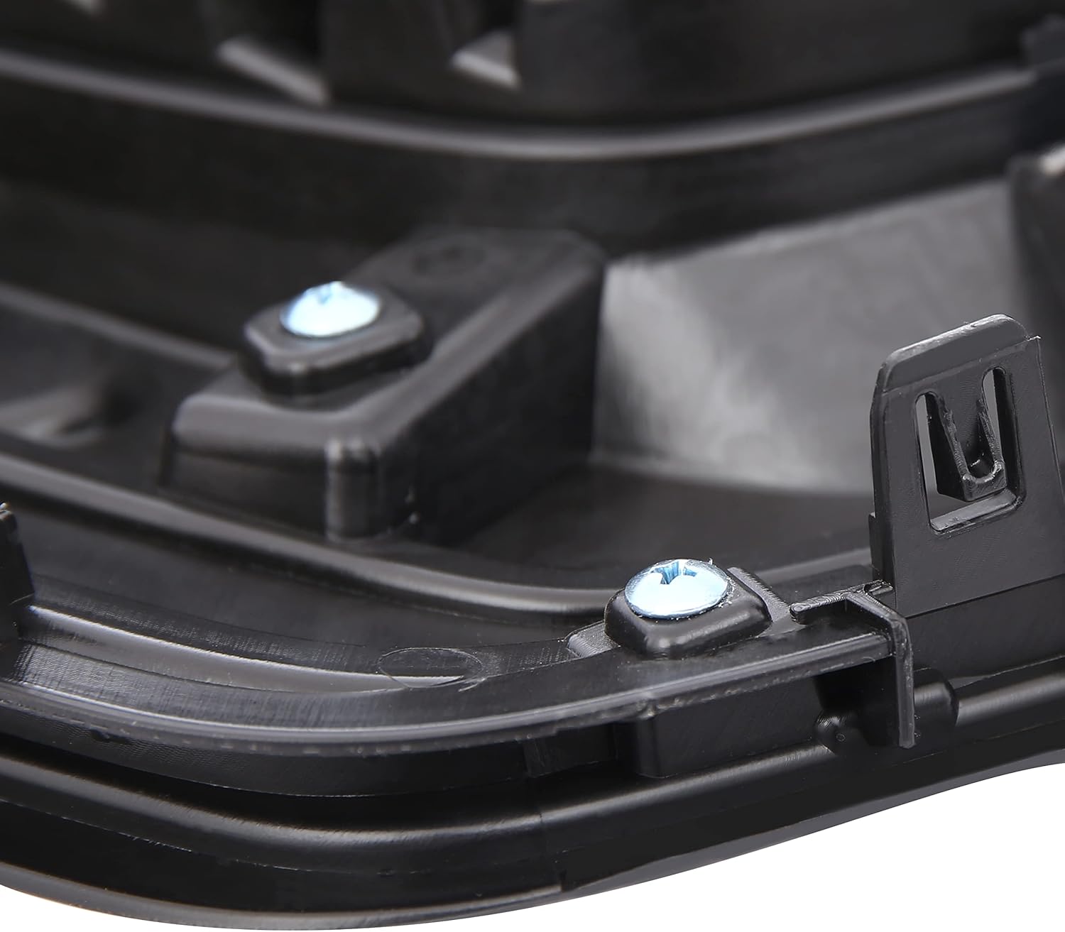 KARPAL Montaje de rejilla delantera cromado y negro compatible con ...