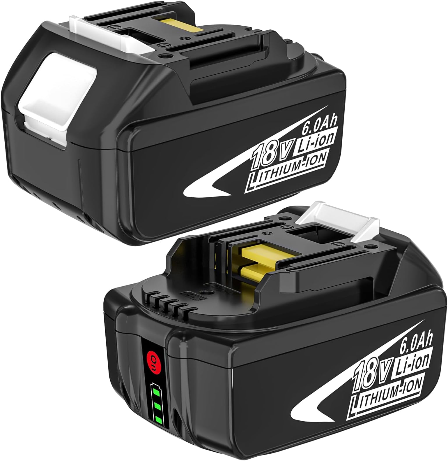 Amazon.com: 2 Pack 6.0Ah Lithium-ion Replacement Batteries Compatible ...