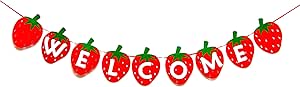 Amazon.com: Seyal® - Strawberry welcome banner : Home & Kitchen