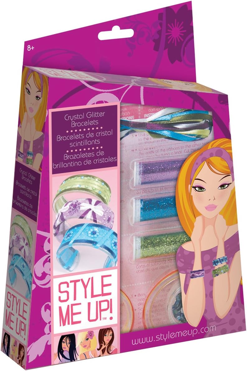 Style me up Wooky Crystal Glitter Bracelets Box Kits : Amazon.co.uk ...