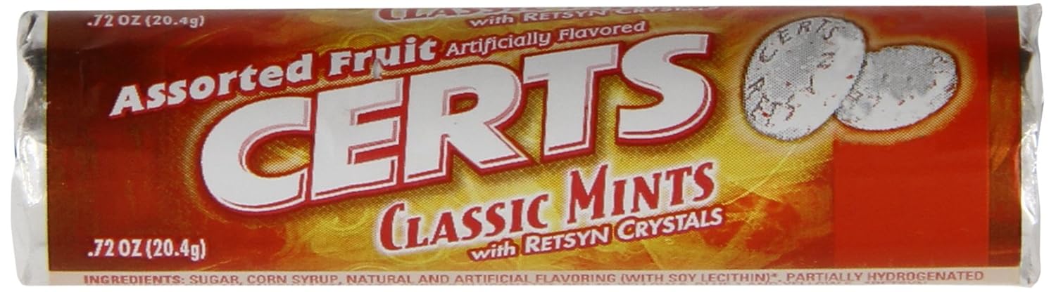 Amazon.com : Certs Classic Mints, Mixed Fruit, 12-Piece Packs (Pack of ...